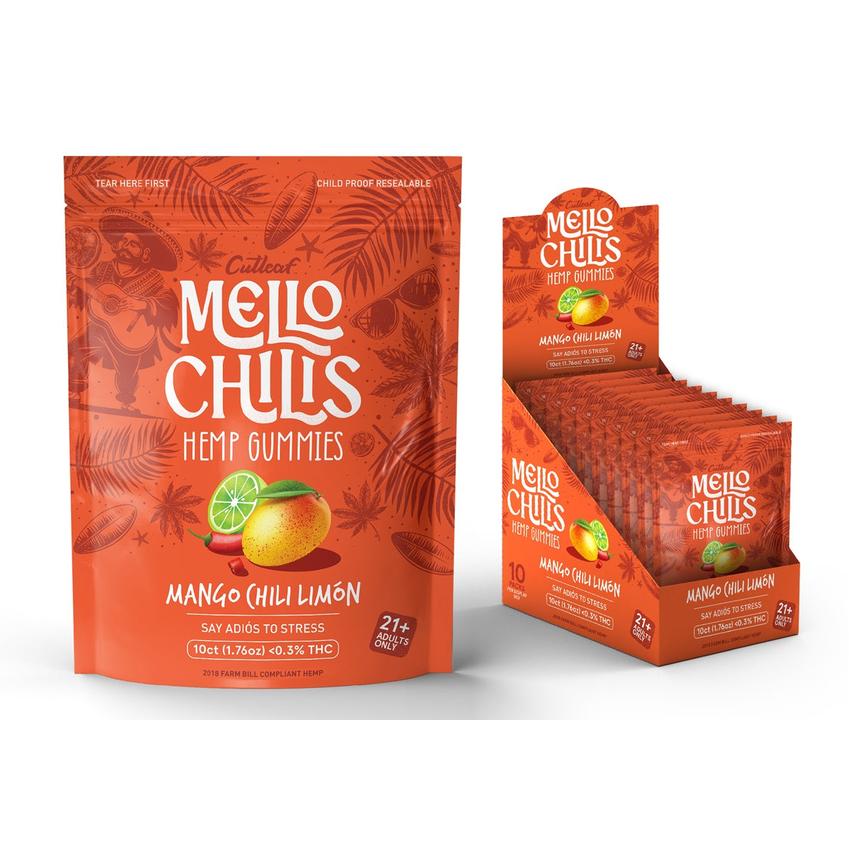 Cut Leaf Mello Chilis Hemp Gummies | 0.3% THC | 10 Pack | Multiple Fla ...