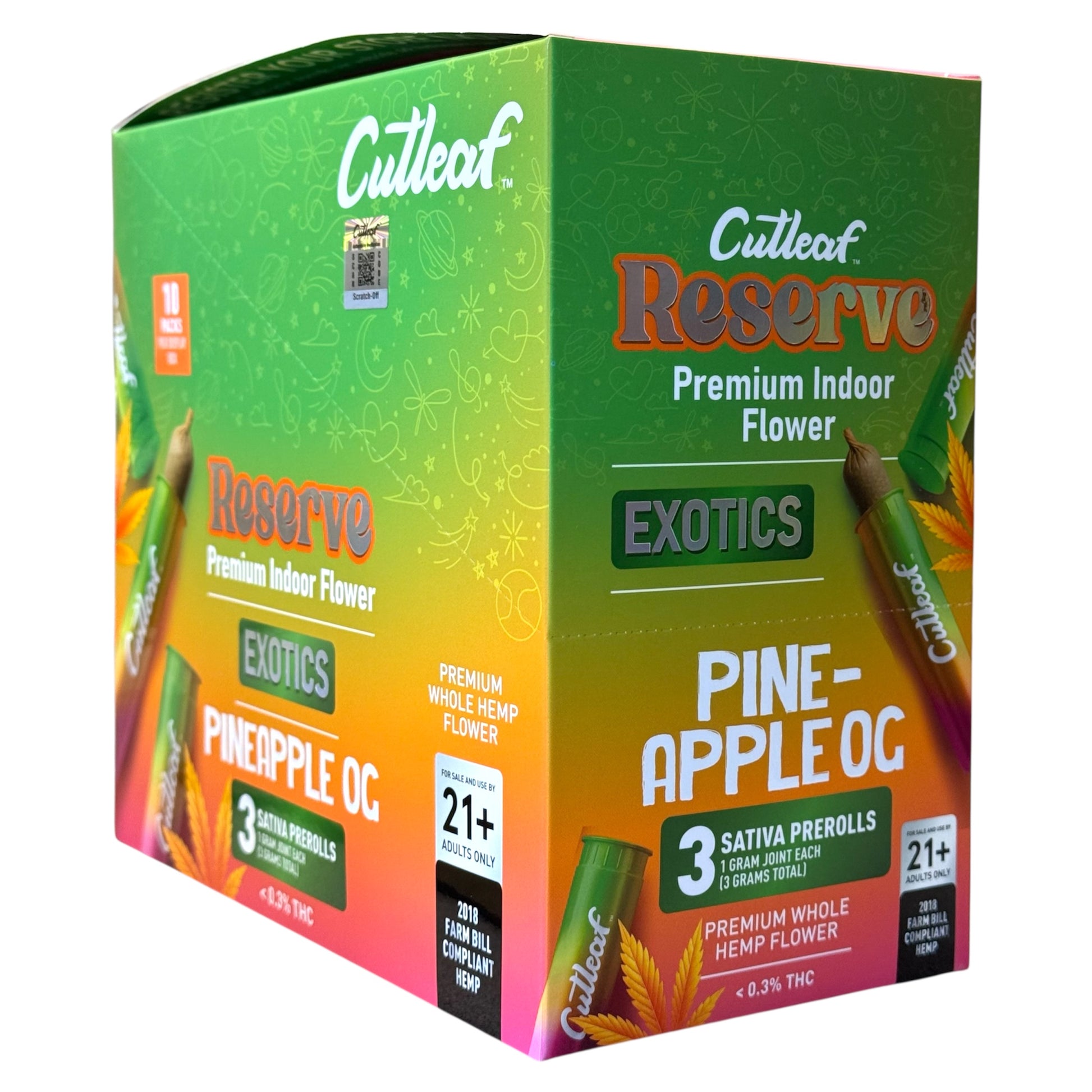 Cutleaf Reserve Premium Indoor Flower | 10 Pack Per Display | 3 Per Pa ...