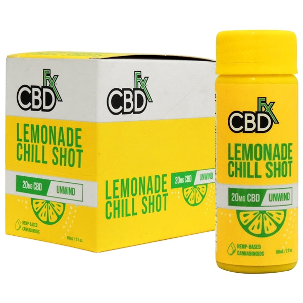 CBD FX Chill Shot 60ml | 20mg CBD | 6pcs Display | Lemonade – Sonics ...