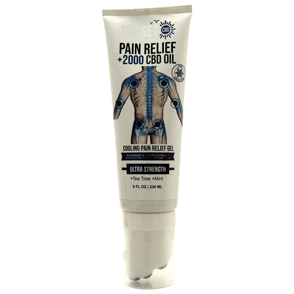 Sunset CBD | 2000MG | Pain Relief | 8oz. – Sonics Imports