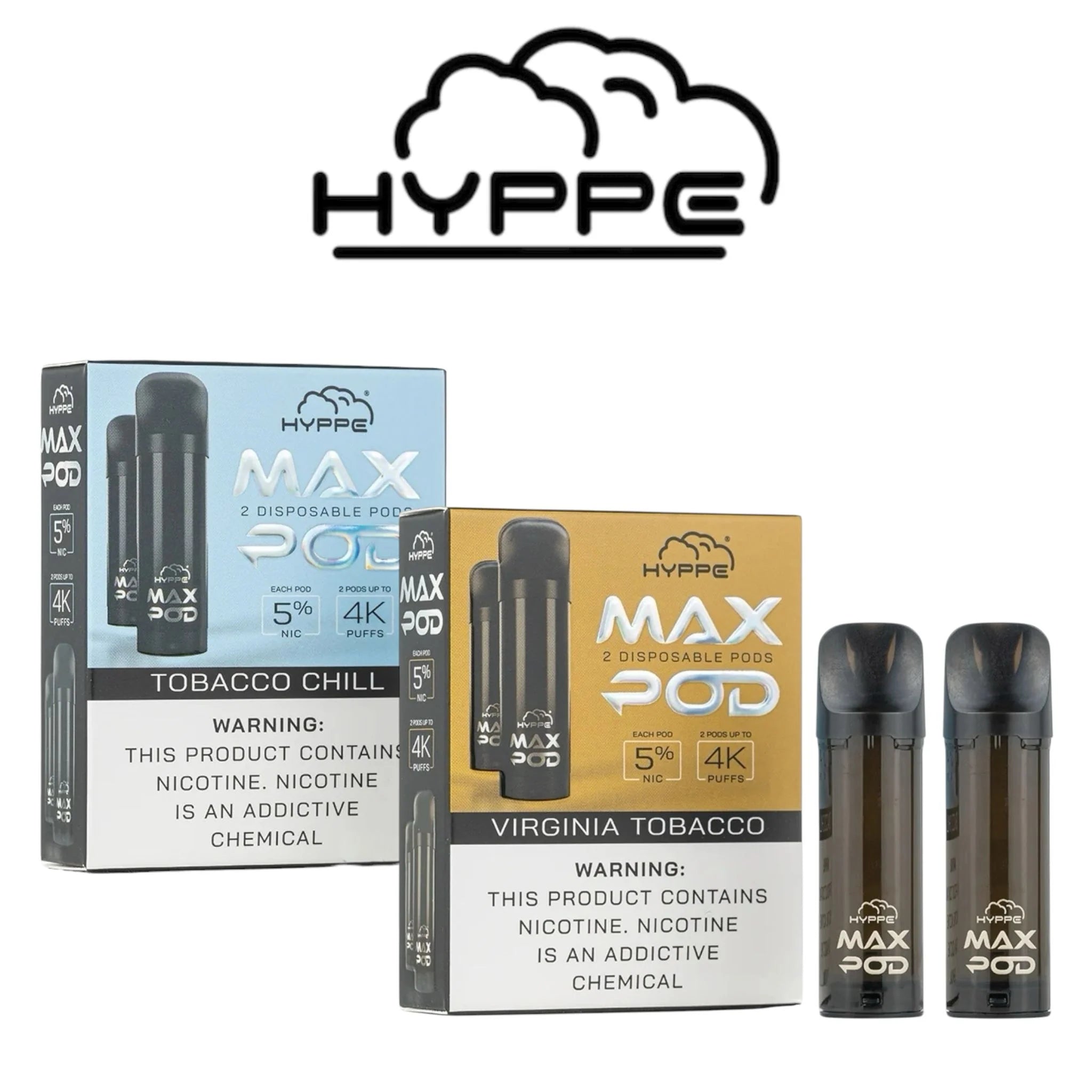 Hyppe Max Pod – 6 x 2pk (12 Pods Total) + FREE 6pc Power Unit Kit ...
